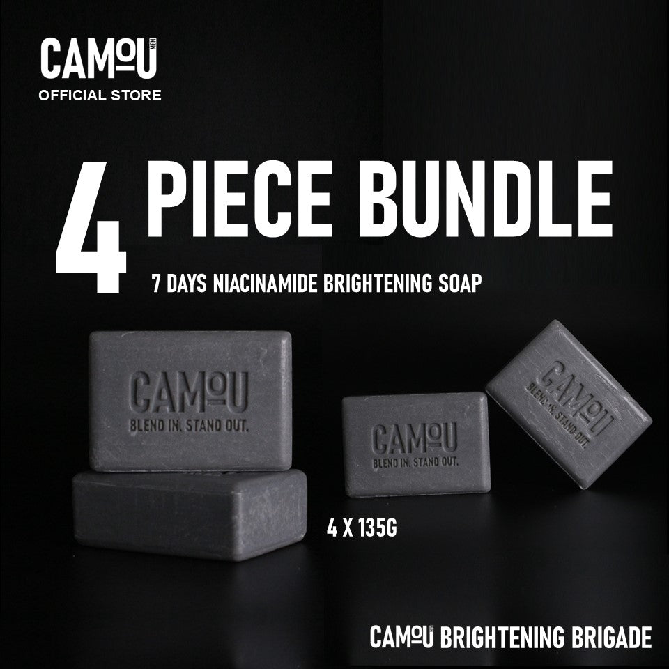 Camou 7-Day Niacinamide Brightening Soap in 4PC – Camou for Men