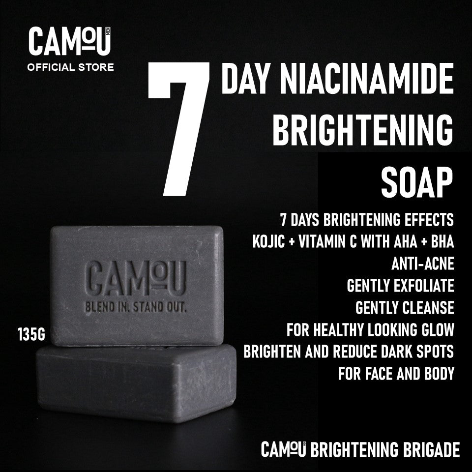 Camou 7Day Niacinamide Brightening Soap – Camou for Men