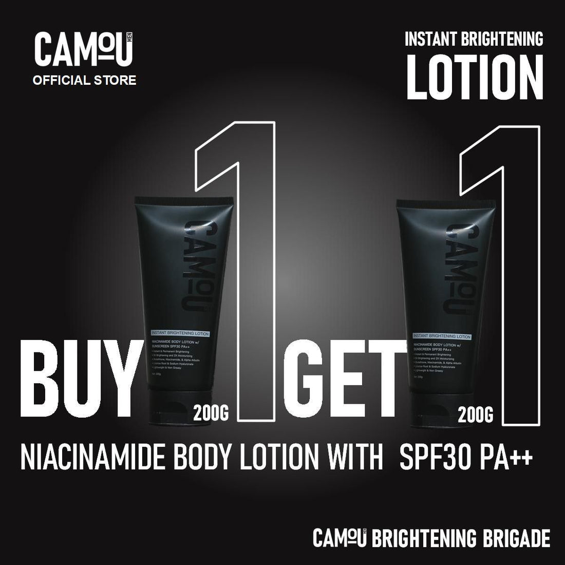 Instant Brightening Lotion Bundle – Camou for Men